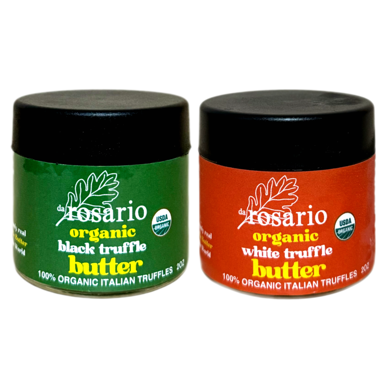 daRosario Organic White & Black Truffle Butter - 2oz ea. Set of 2 Jars ...